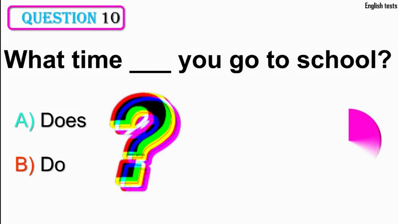 English test | Grammar quiz | Test YOUR English level IN 2 minutes ...