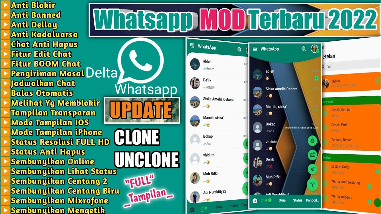 Whatsapp Mod Terbaru 2022 || Yo Wa Delta Mod Terbaru 2022 || Wa Mod ...