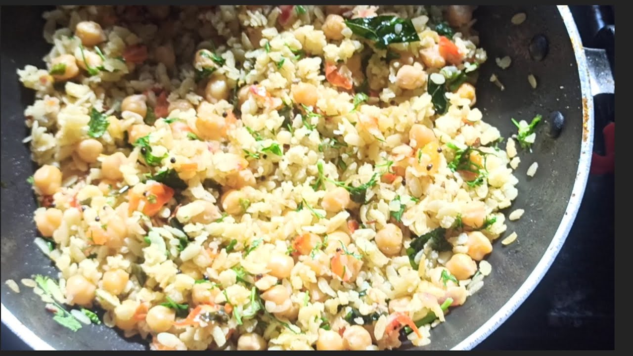 A recipe of poha with protein and healthy to make at home - YouTube