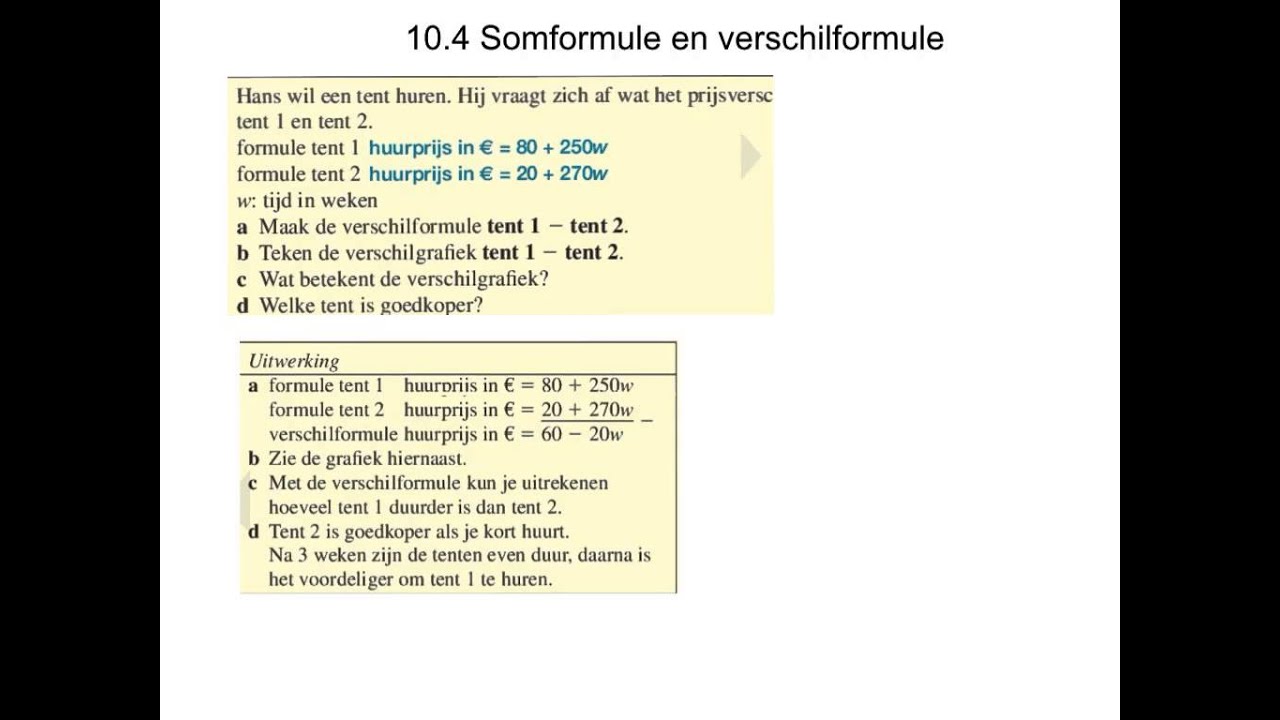 Somformule en verschilformule - YouTube