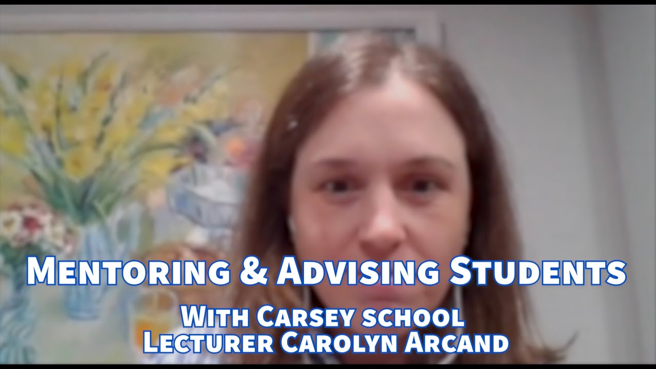 Collaborating with Carsey: Lecturer Carolyn Arcand - YouTube
