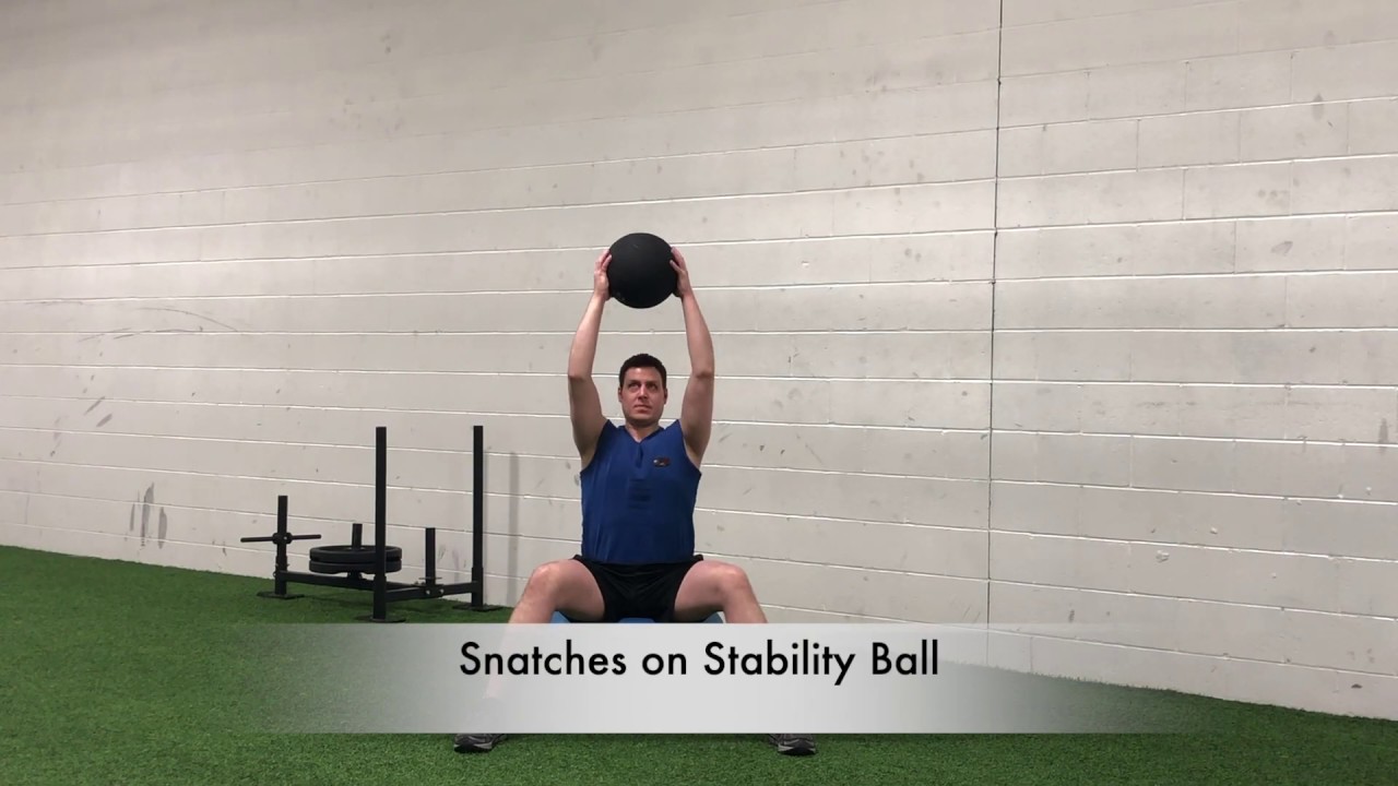 Snatches on Stability Ball | D-Ball - YouTube