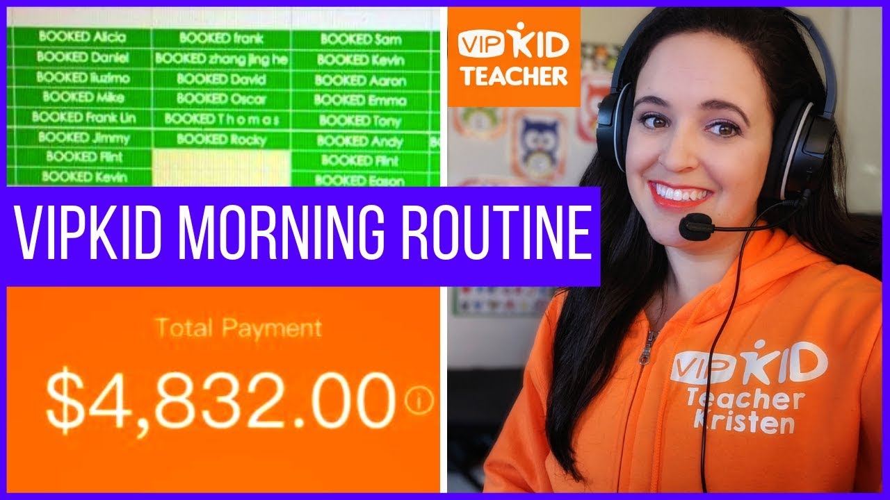 🍎 VIPKID Morning Routine - Behind The Scenes Teaching Online - YouTube