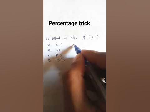 percentage tricks of mathematics - YouTube