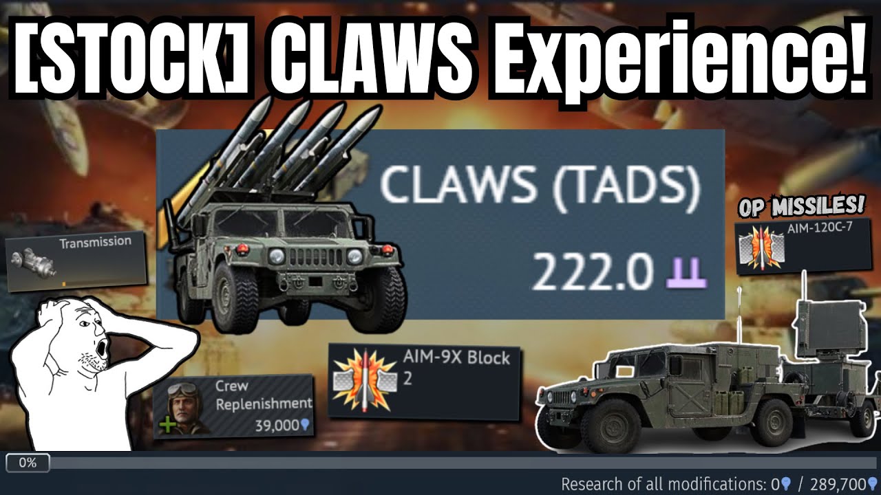 [STOCK] CLAWS is Absolutely POWERFUL!🔥(50G Missiles) | USA Humvee ...
