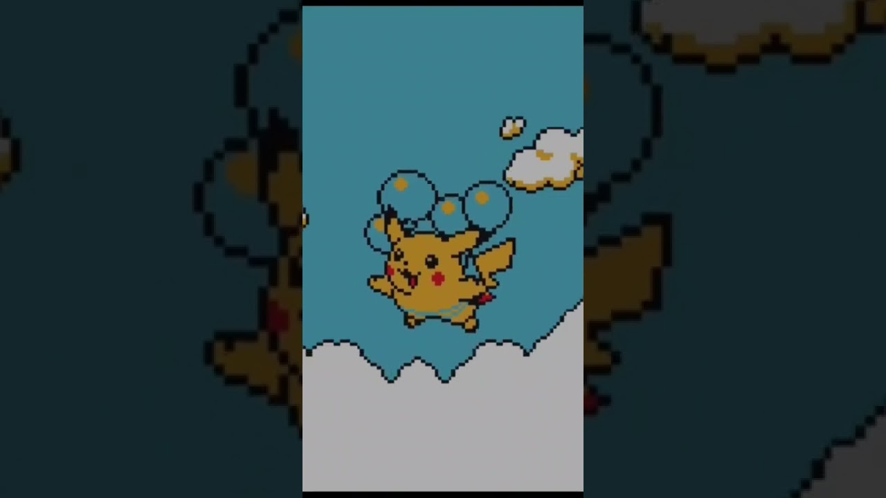 Pikachu vibing with balloons to the ducktales moon theme - YouTube