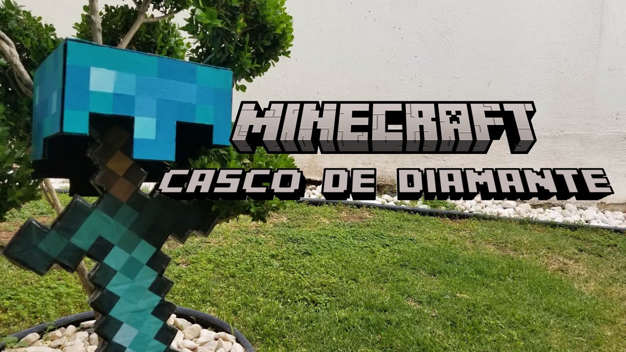 CÓMO HACER EL CASCO DE DIAMANTE DE MINECRAFT DE CARTÓN!! | AAIRONP ...