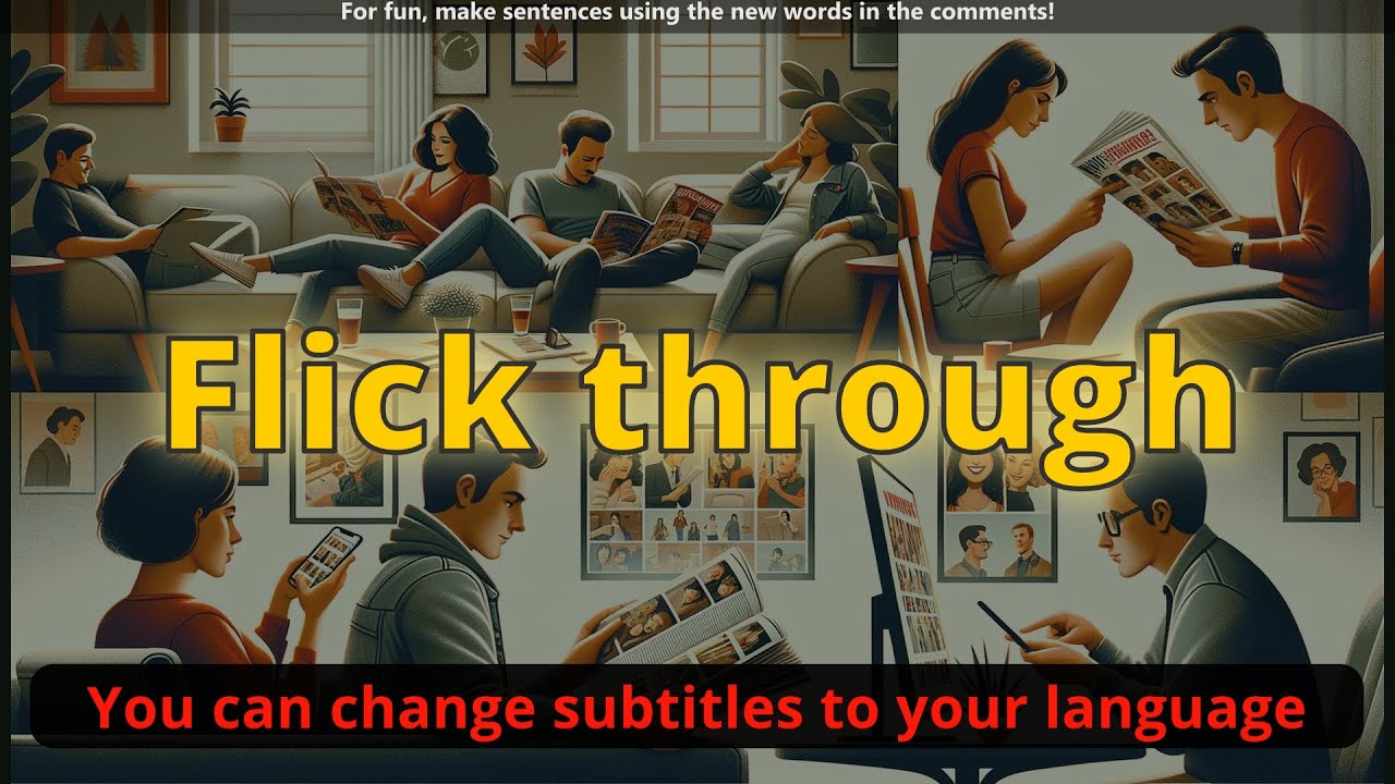Flick through meaning with 5 examples - YouTube