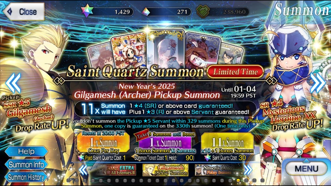 2025 GILGAMESH RATE UP SUMMONS!! (Fate/Grand Order) - YouTube