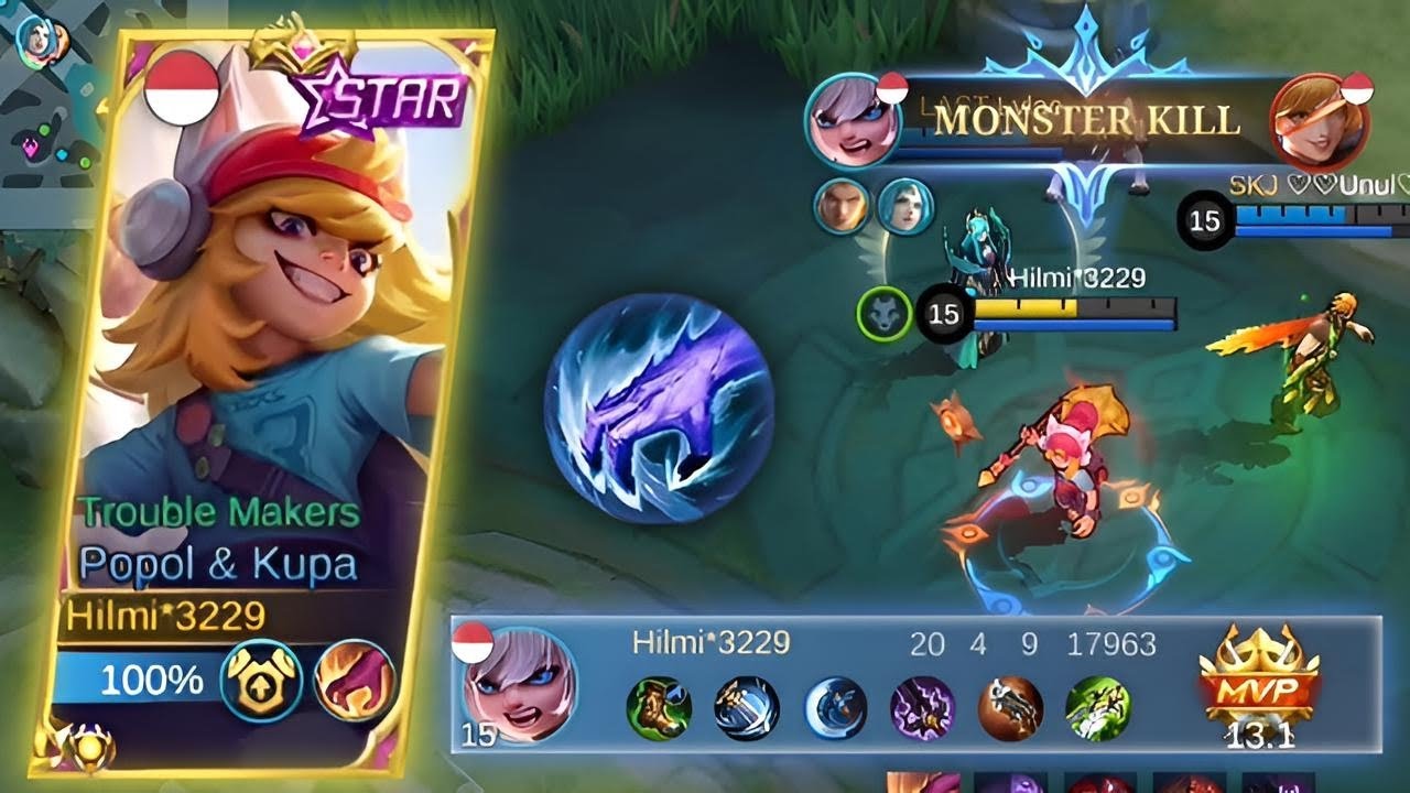 Popol and Kupa Hyper !! Gameplay Popol and Kupa ~ MOBIEL LEGEND - YouTube