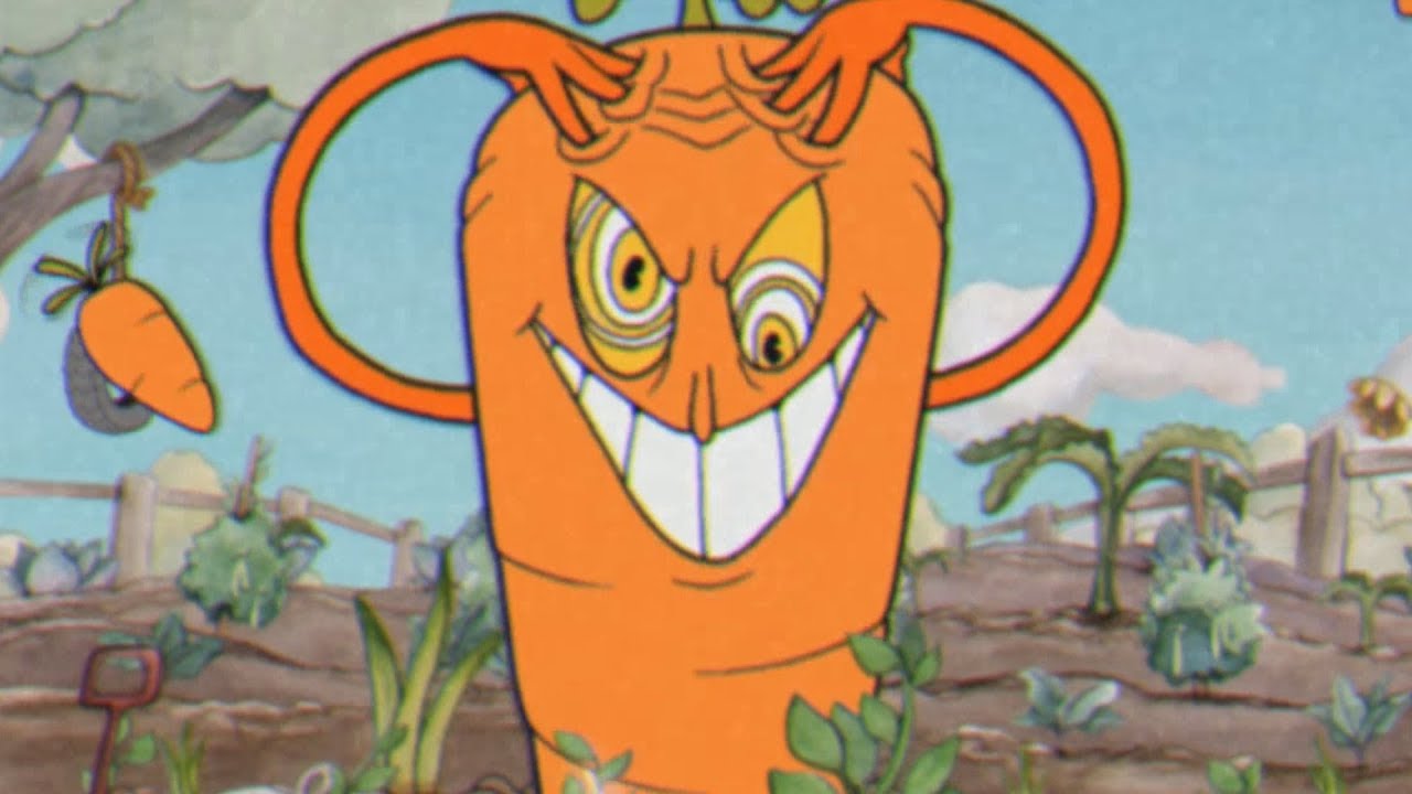 Cuphead - The Root Pack Boss Battle [1080p 60fps] - YouTube