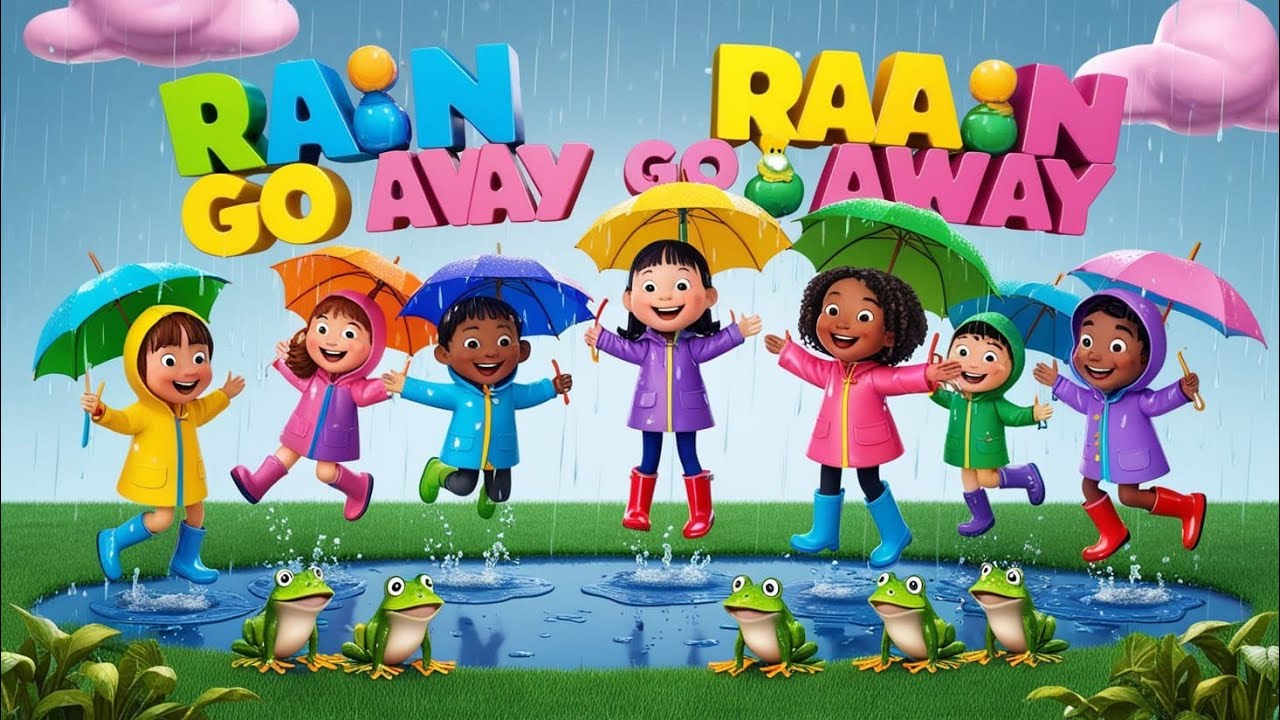 "Sing Along! ☔️ Rain Rain Go Away & More Fun Nursery Rhymes for Kids 🌈 ...