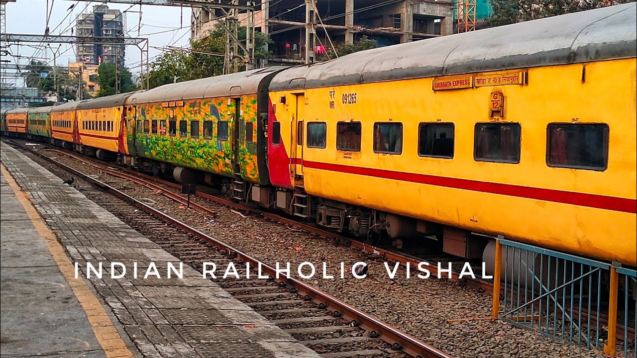 12909 BDTS -NZM ICF Utkrisht Garib Rath Express 🚂🇮🇳#indianrailways # ...