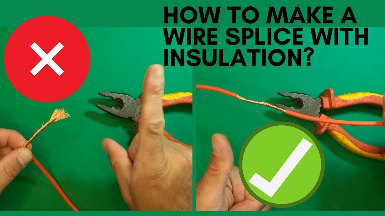 How to make a wire splice with insulation? - YouTube