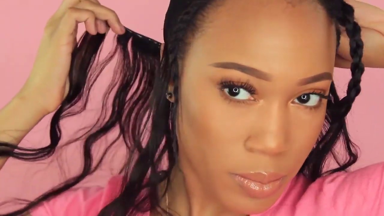 NATURAL QUICKWEAVE SIDE PART LEAVE OUT TUTORIAL |Human Hair - YouTube