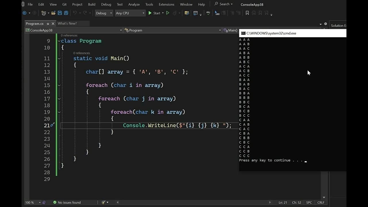 Learn C Programming Create Array Loop And Nested Loop Youtube