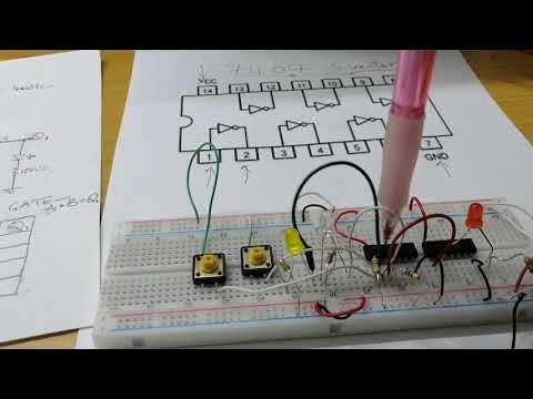 Digital Electronics: NAND Gate Logic Gates on Breadboard - Integrated ...