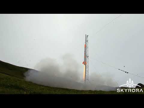 Moment milestone rocket launch takes place in Shetland - YouTube