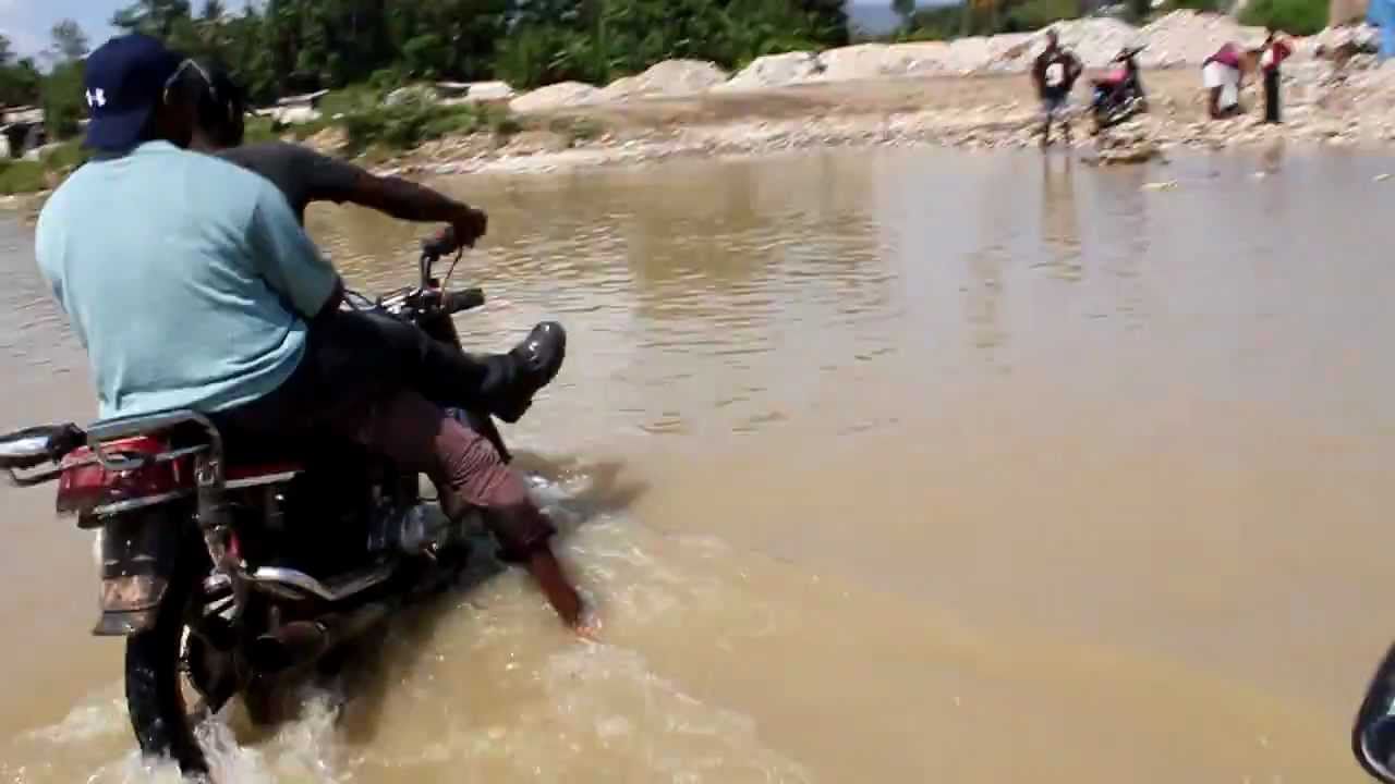 Crossing a River (By Motorcycle!!!) - YouTube