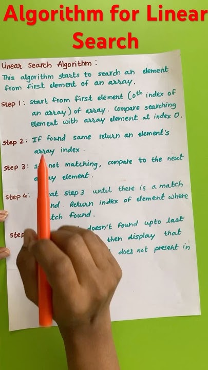 Linear Search Algorithm #search #searching #linearsearch #algorithm # ...