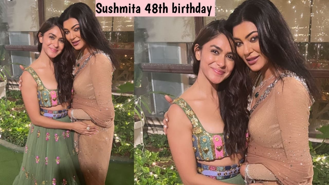 Sushmita Sen 48th birthday celebrate and Mrunal Thakur Charu asopa wishes | Mrunal Thakur ...