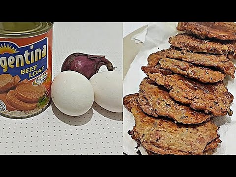 Beef loaf with Eggs | Beef loaf Patties | Tortang Beef loaf | Breakfast ...
