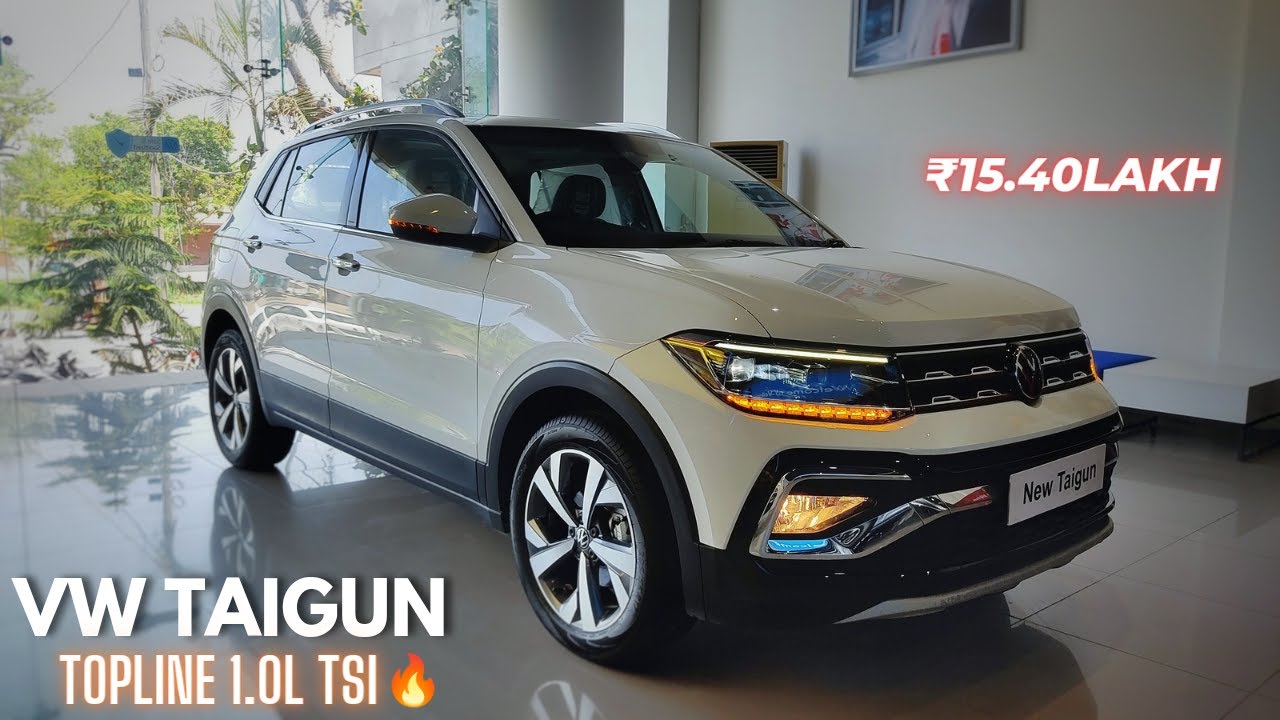 New Volkswagen Taigun 2022 Topline 1.0 TSI🔥- walk-around review with on ...