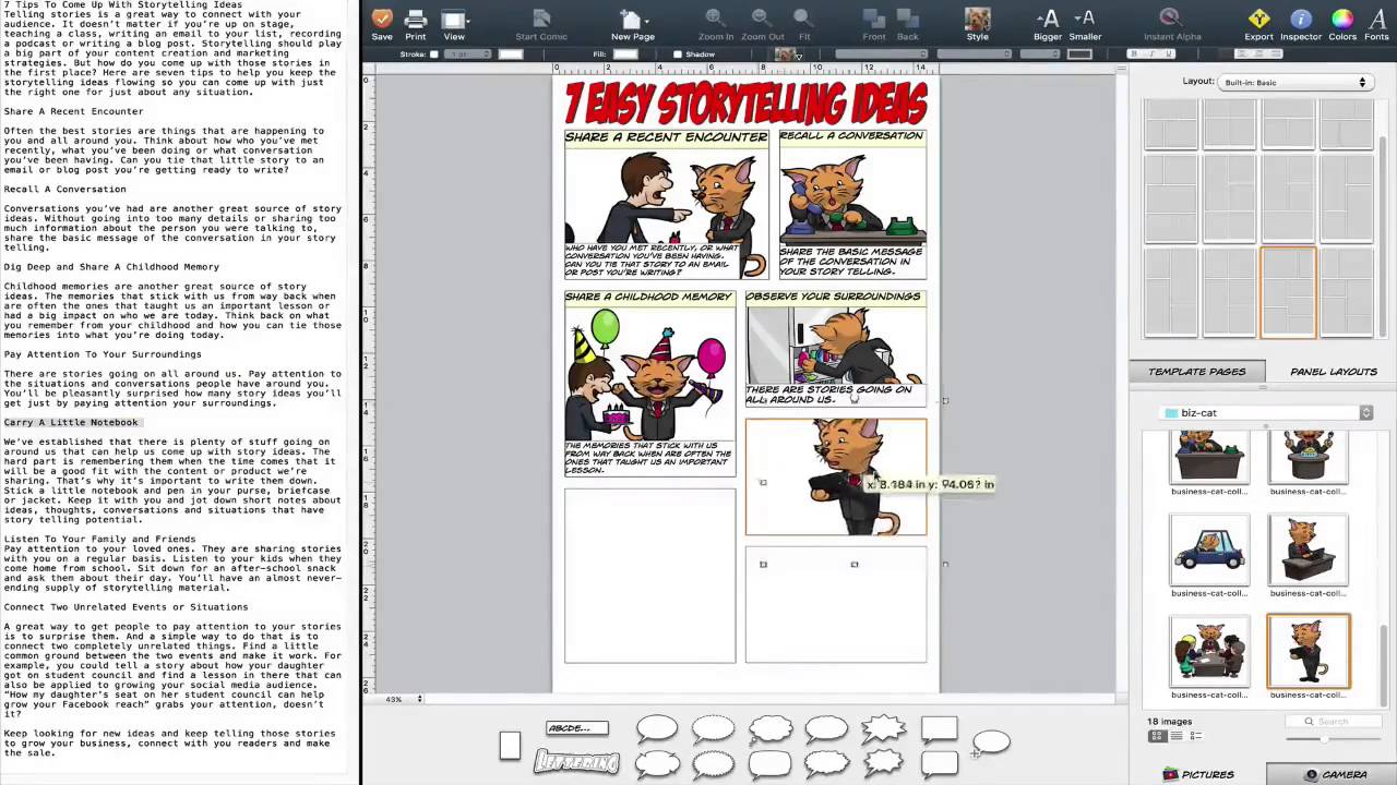 Turning Plain PLR Text Into A Sharable "Info Comic" - YouTube