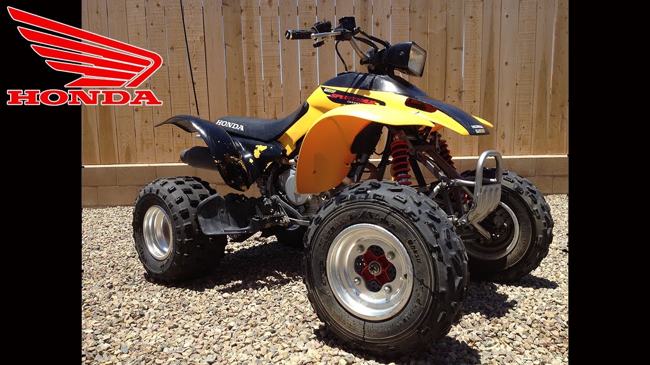 Honda 300ex Review - We put a 400ex front end on it, - YouTube