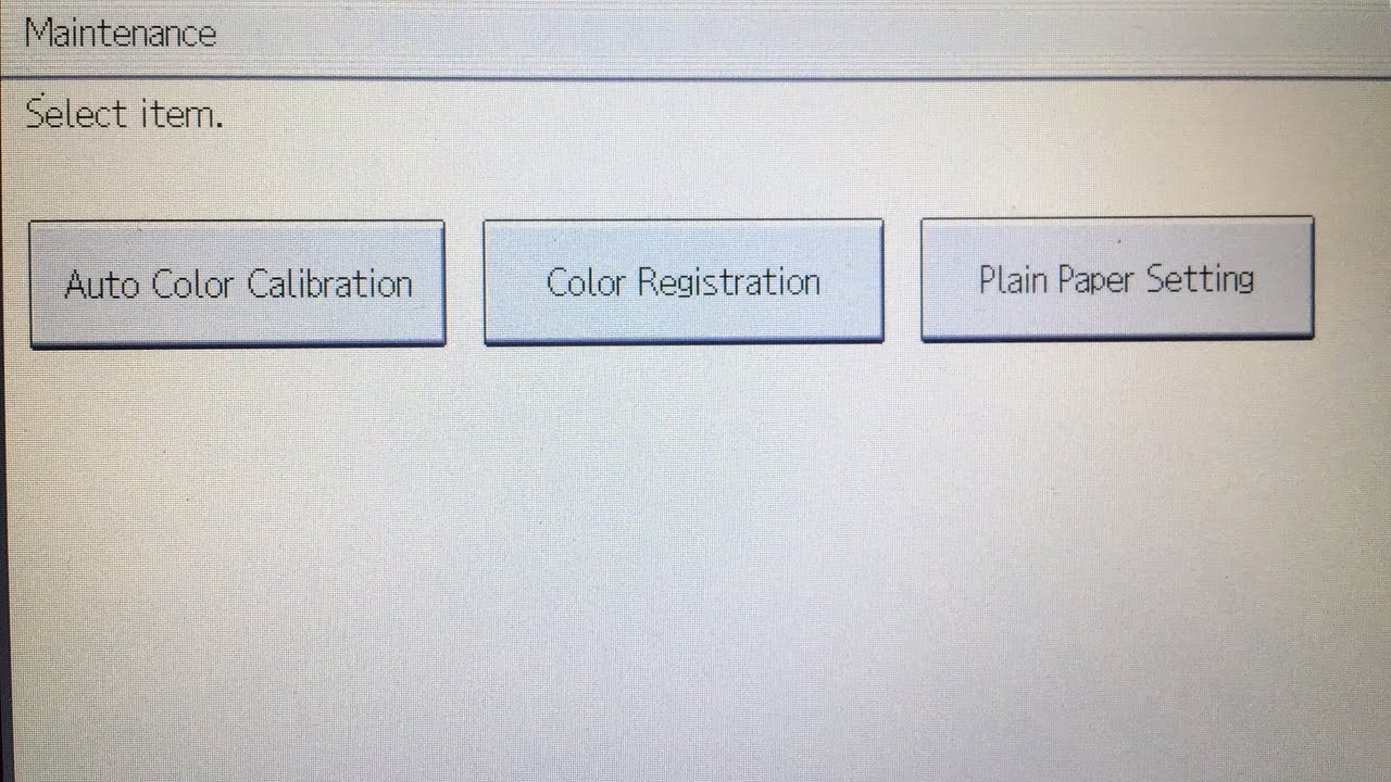 how to calibrate colour on Ricoh MPC2011 - YouTube