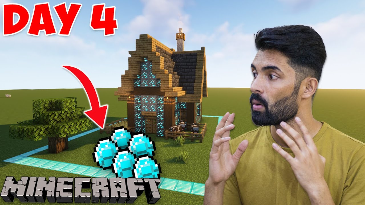 Minecraft But I Can't Leave This Chunk - Unlimited Diamonds - YouTube