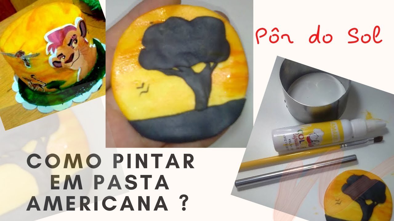 COMO PINTAR PASTA AMERICANA - PÔR DO SOL - YouTube