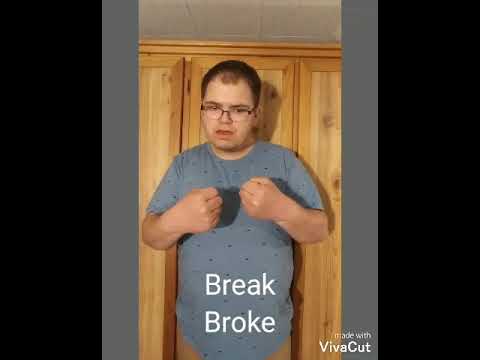 Break Sign Language - YouTube