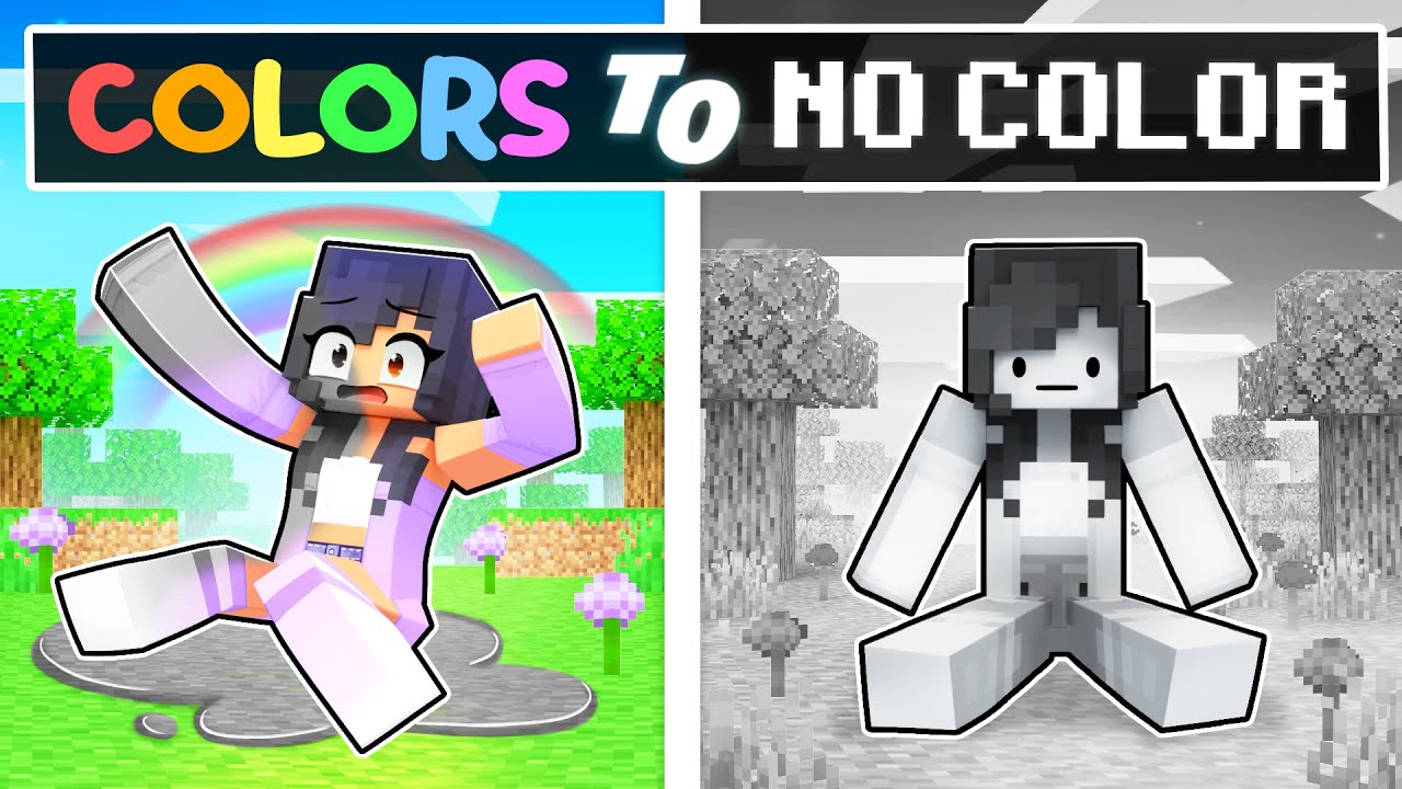 Life with NO COLOR in Minecraft! - YouTube