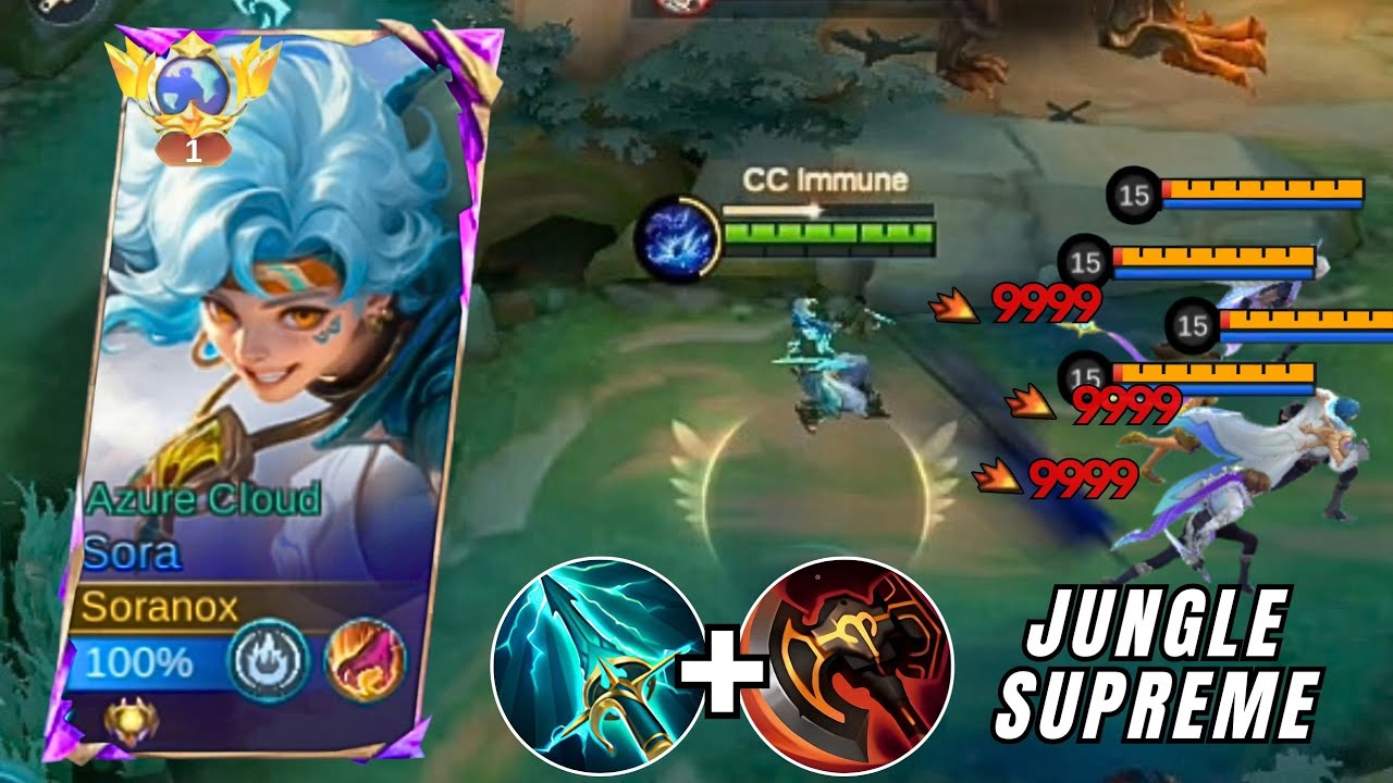 SORA JUNGLE LANE SUPREME PERFORMANCE AUTO CARRY TEAM!! (Must Watch ...
