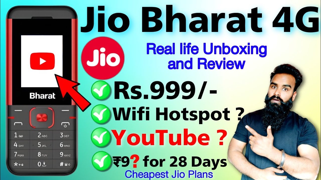 Jio Bharat V2 Unboxing | Jio Bharat K1 Karbonn Unboxing | Jio Bharat ...