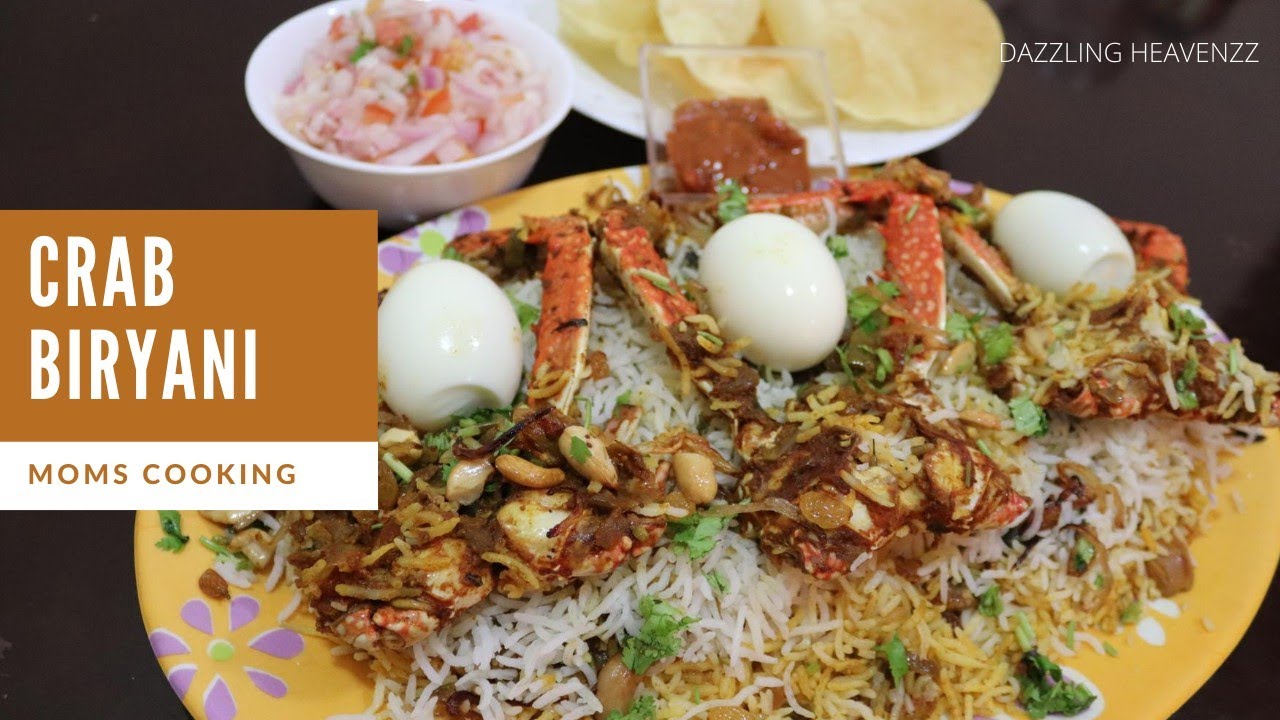 HOW TO MAKE CRAB BIRYANI || TASTY CRAB BIRYANI😋 ||moms cooking - YouTube