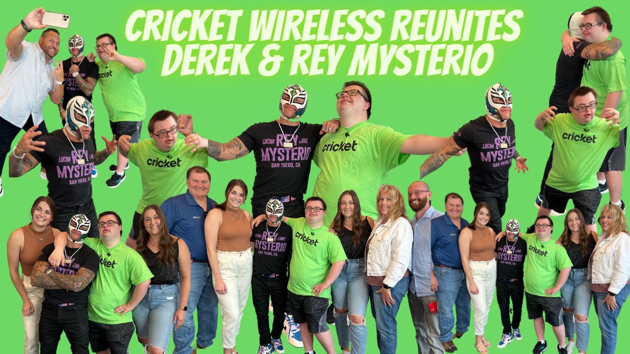CRICKET WIRELESS REUNITES DEREK & REY MYSTERIO! - YouTube