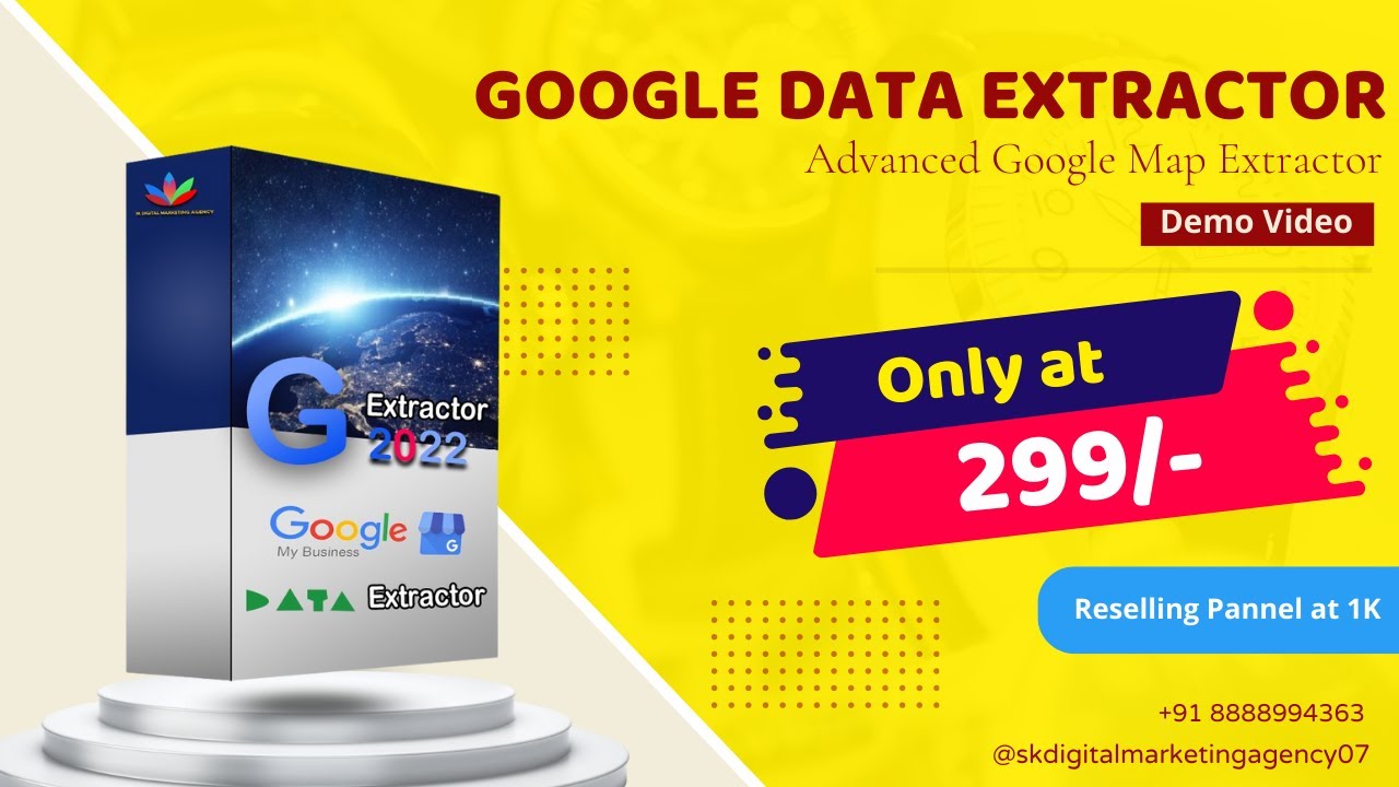 Google Data Extractor | Google Map Data Extractor | SK Digital Marketing Agency - YouTube