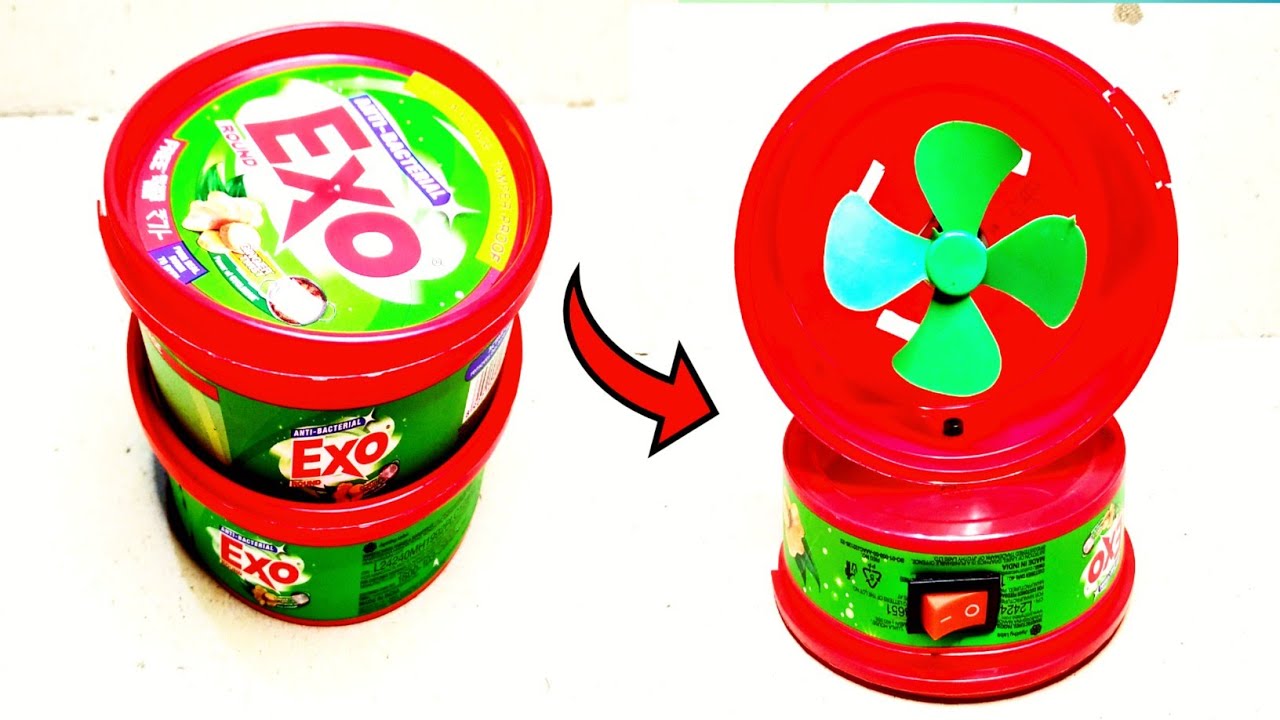 How to make mini table fan with exo soap box at home || Mr. Ad. 2 - YouTube
