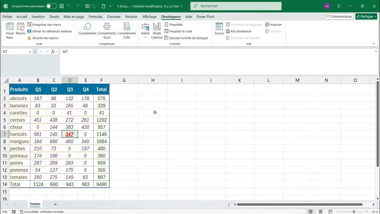Excel - Nouvelle fonctionnalité "FOCUS sur Cellule", ... - YouTube