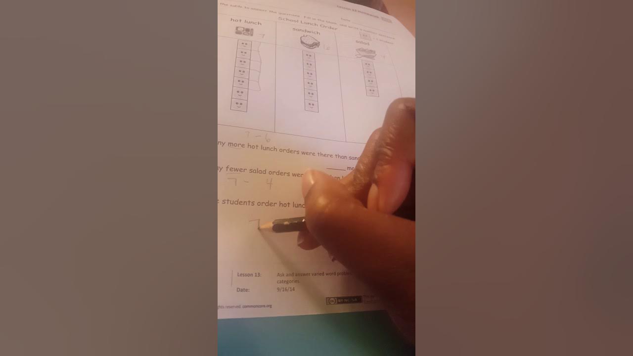 EngageNY: 1st grade, Module 3, Lesson 13 HW - YouTube