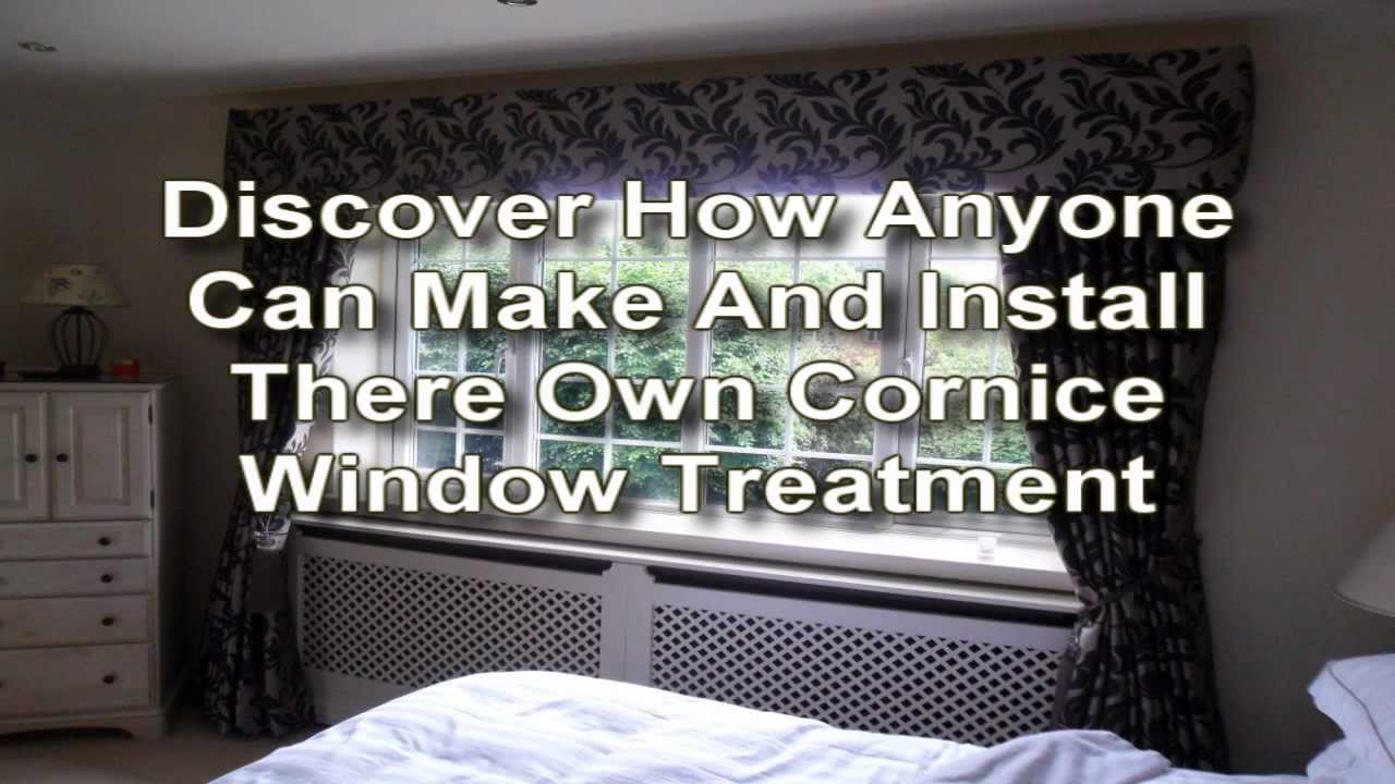 How To Make And Install A Cornice Window Treatment - YouTube