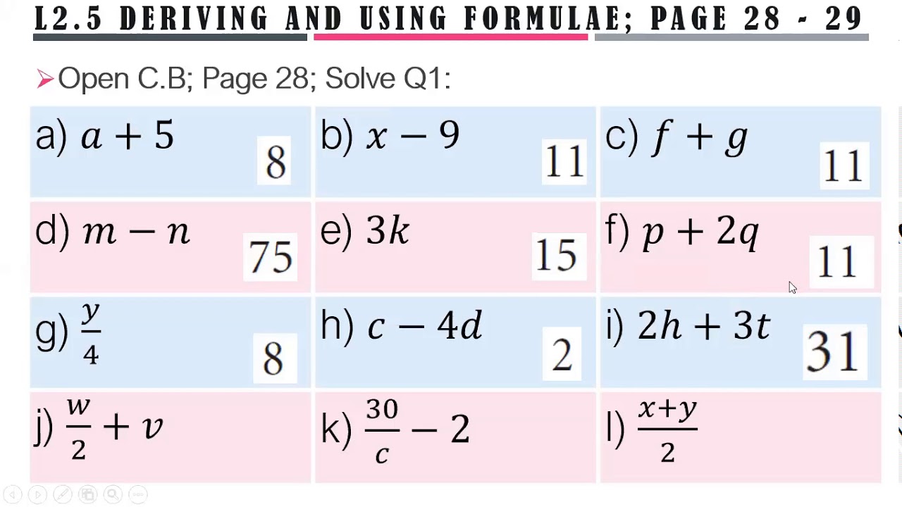 Grade 6 / Math / Mess Dania's session : Sunday : 26/4/2020 - YouTube