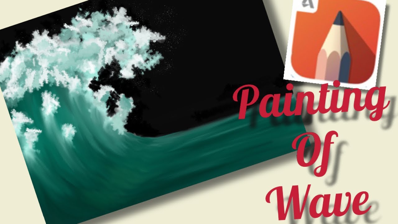 Wave painting ||Digital painting on iPad || Autodesk sketchbook - YouTube