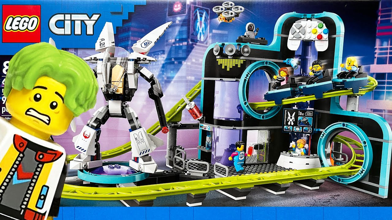 LEGO City Robot World 60421 Roller Coaster | BUILD - YouTube