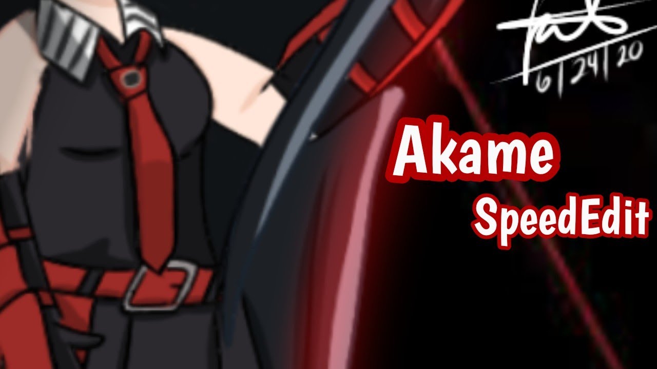 Akame || SpeedEdit || Gacha Life || Akame Ga kill - YouTube