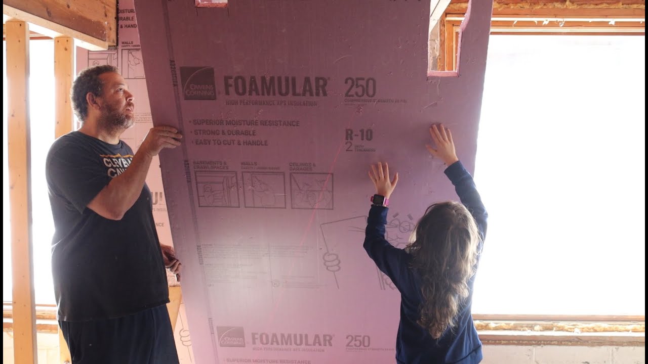 R-10 Insulation Install- Home renovation Update - YouTube