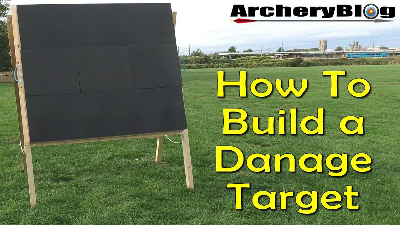 How To Build a Danage Archery Target with Stand - YouTube