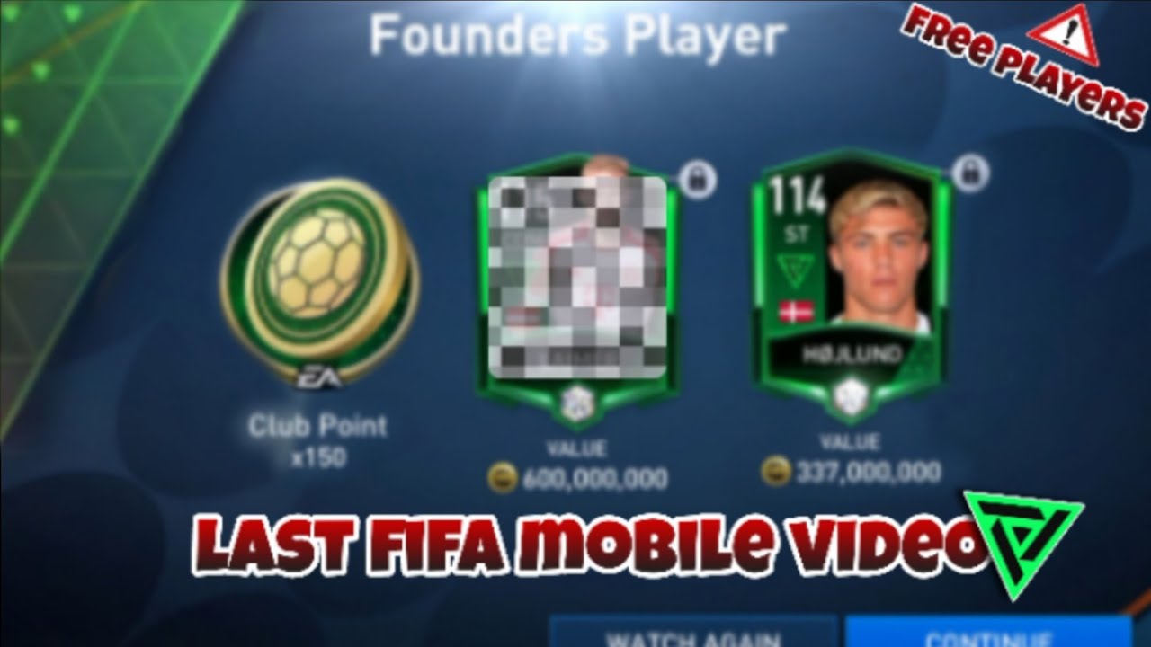 FIFA MOBILE LAST VIDEO 📹 I GOT GIFTS FROM EA 🔥 FREE 115 PLAYERS 💀 - YouTube